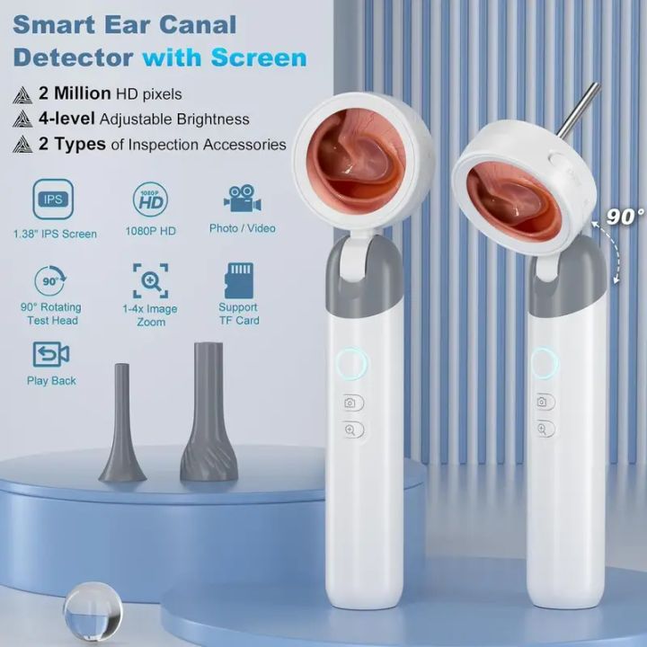 4-in-1 Smart Ear CanaDetector with Screen, with 90° rotating inspection ...