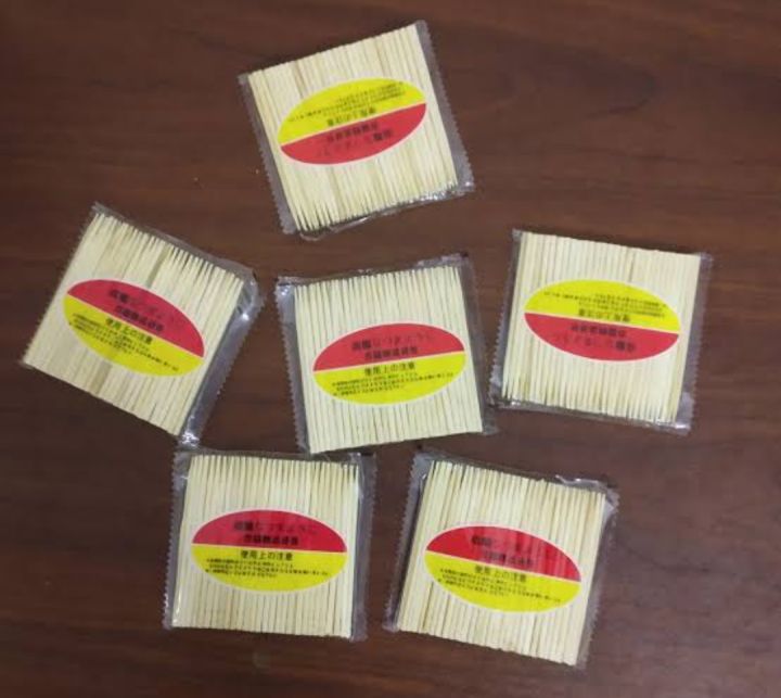 PACK OF 24 (100 piece per pack) Wooden Stick Toothpicks Personal Care ...