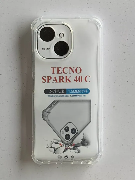 Tecno Spark 40C Transparent Silicon Soft Back Cover | Daraz.pk