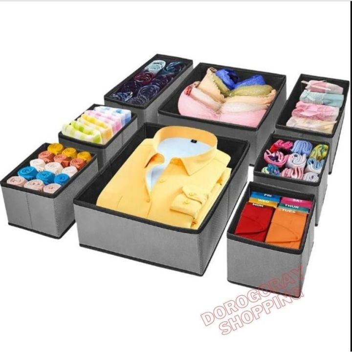 Cloth/Toy/Inner Garments Organizer Box Set, Closet Storage Box | Daraz ...