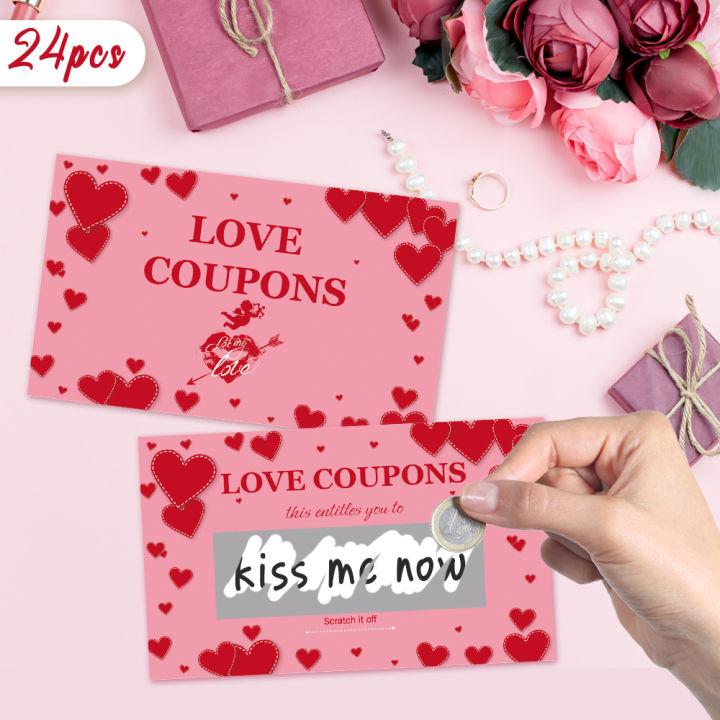 24pcs Blank Note Card, Couple Love Scratch-Off Cards, 2026 Holiday ...