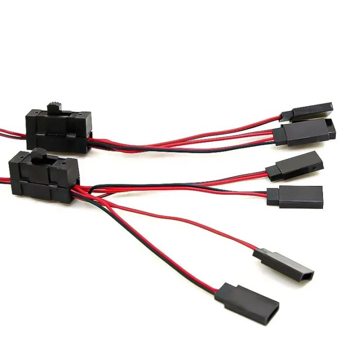 1 To 3 Y Wire 1 drag 2 drag 4 switch Servo Extension Cable LED Light ...