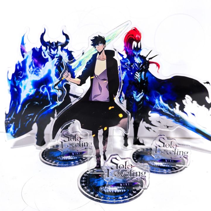 Anime Figures Solo Leveling 15cm Acrylic Stand Sung Jin Woo Sung Jin Ah ...