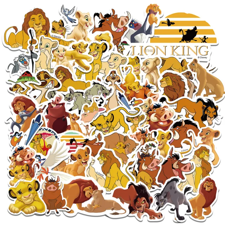 50PCS Cartoon The Lion King Home Decorative Graffiti Stickers Anime ...