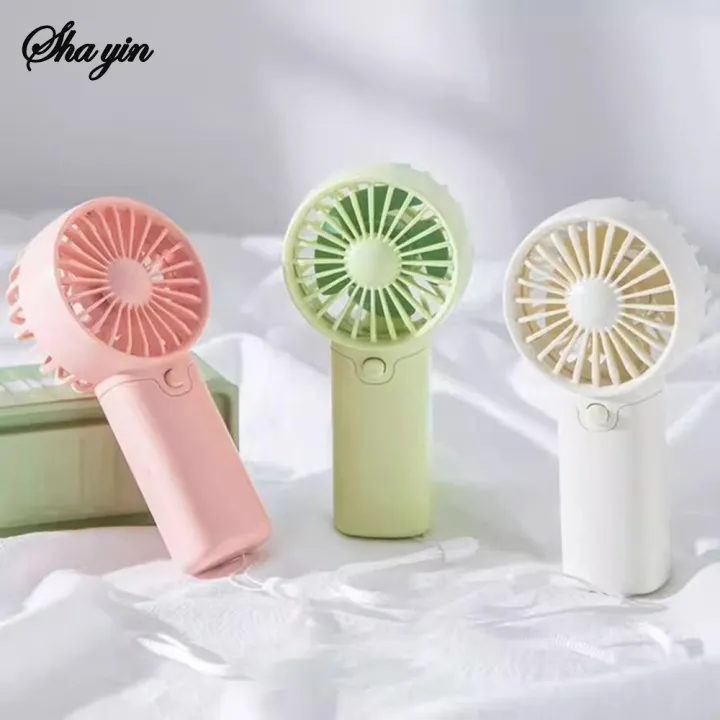 1PC Cartoon Mini Office Handheld Small Fan, Battery-Powered Portable ...