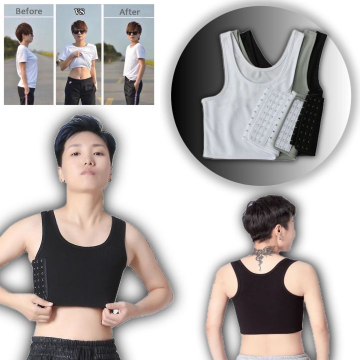 Chest Flat Vest Buckle Binder Trans Tomboy | Daraz.lk