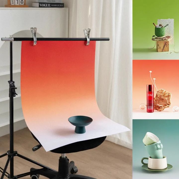 Gradient Color Photography Backdrops 57*87CM 2 Sided Photo Backgrounds ...
