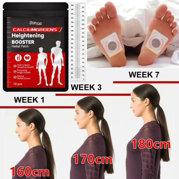 200/100PCS Height Growth Hormone Enhancer Plaster Grow Taller Foot ...