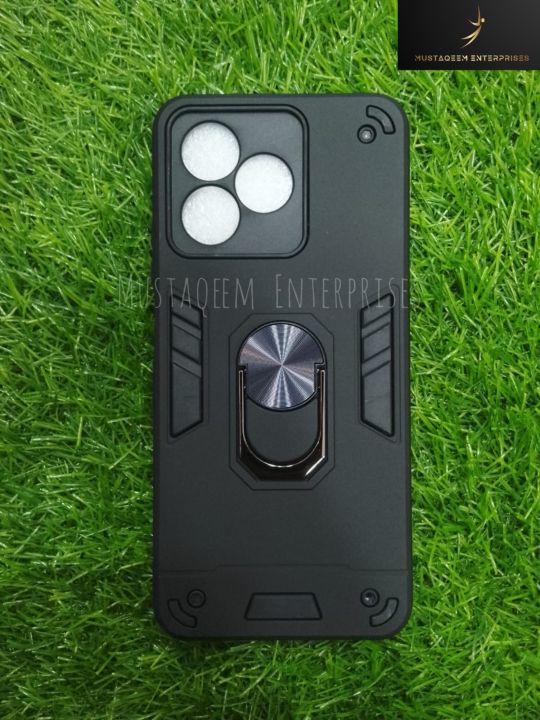Realme C51 Armor Case with Car Ring Stand Cover and Lens Camera ...