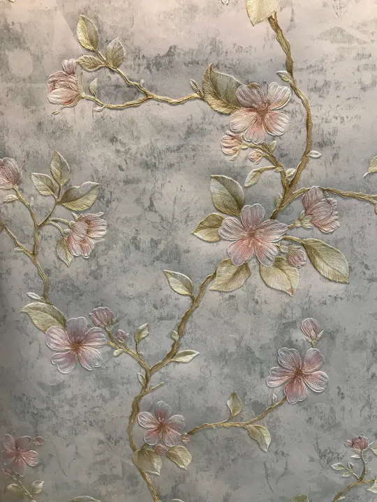 Wallpaper (Light Blue Flower Design Wallpaper) | Daraz.com.np