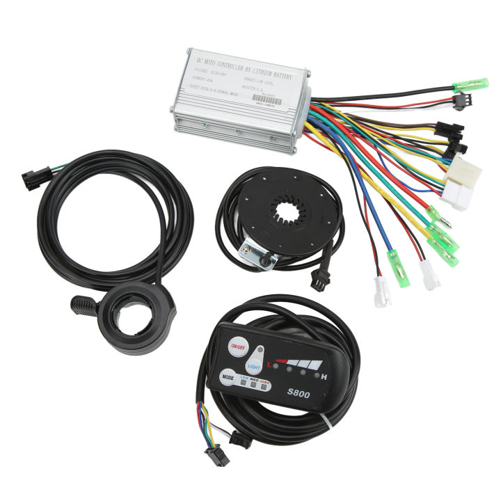 Electric Bike 15A Controller 36V 48V Common Speed Controller with LED S800 Display Panel for ...