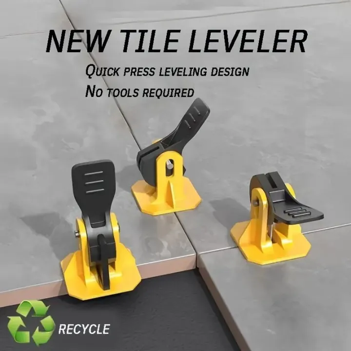 Pack Reusable Tile Levelers - Press Type, Interchangeable Steel Needle ...