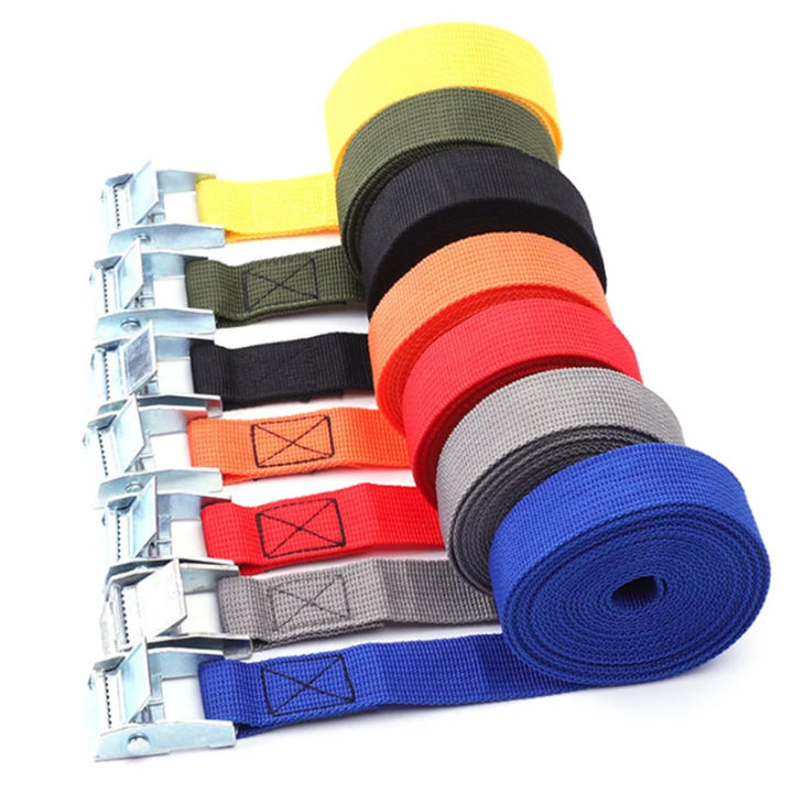 5M*25mm Car Tension Rope Tie Down Strap Strong Ratchet Belt Luggage Bag ...