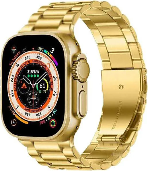 Ultra 9 Smartwatch | Golden Smartwatch for Men | Golden Smartwatch ...