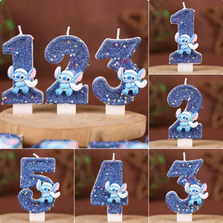 New Disney Anime Lilo & Stitch Digital Candle Kawaii Stitch Angel ...
