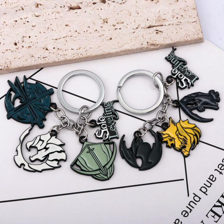 Anime Solo Leveling Character Keychain Pendant Sung Jin woo Yoo Jin ho ...