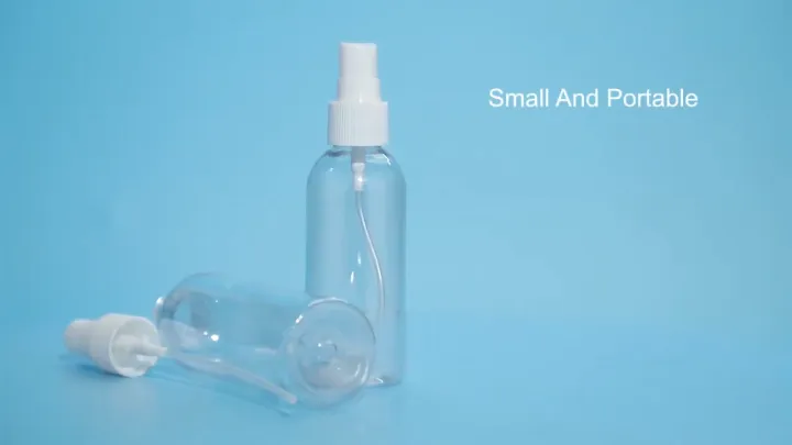 2pcs/5pcs 🌟 Transparent Plastic Spray Bottles – 100ml 🧴 Travel-Friendly ...