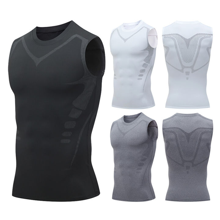 Kitty Mall fitness vest coolmax compression muscle vest compression ...