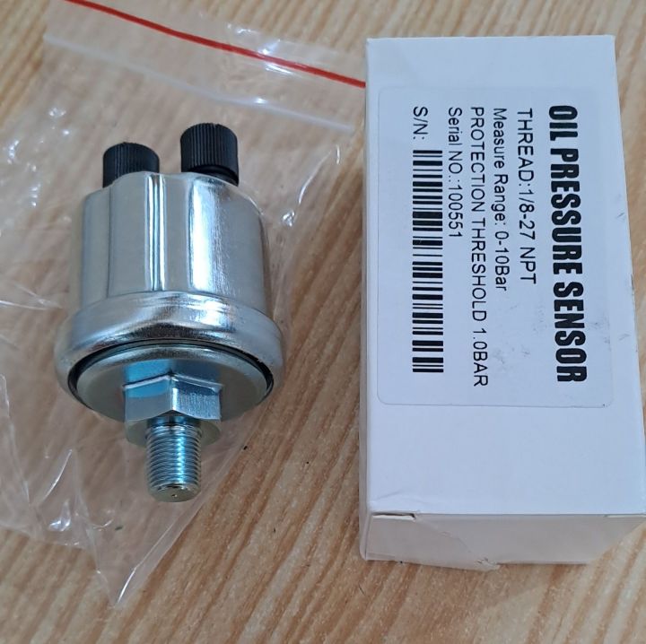 Oil Pressure Sensor VDO Type 0 to 10 bar Sender Show Oil Pressure of Engine | Daraz.pk