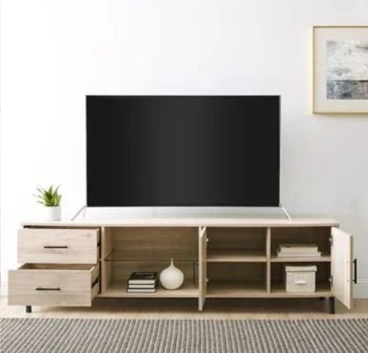 60" TV Stand / Led Console Floor Mount Tv Storage Rack With Huge ...