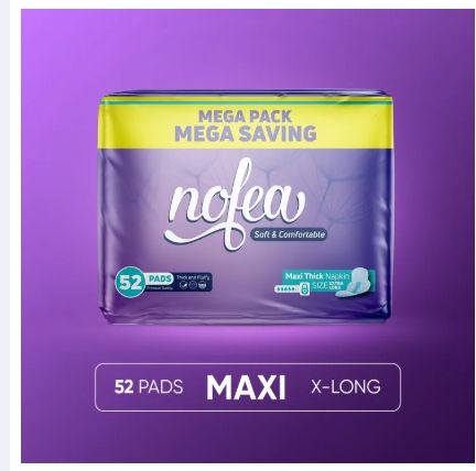 Nofea Napkins/Sanitary Pads Maxi Thick Extra Long - 52 Pads | Daraz.pk