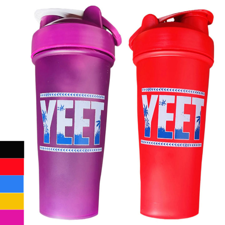 Jey Uso YEET Shaker Bottle Blue Orange Purple Black 26oz 750ml Shaking ...