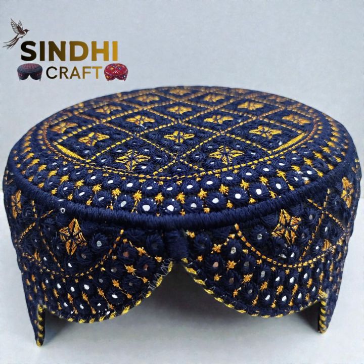 Sindhi Topi Classic Embroidery Cap – Traditional Cultural Wear | New ...