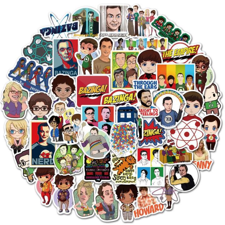 50Pcs The Big Bang Theory Sticker TBBT Graffiti Stickers Phone Luggage ...