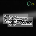 Personality Creative Japanese Glock Sig Sauer Maggap MGP Car Reflective ...
