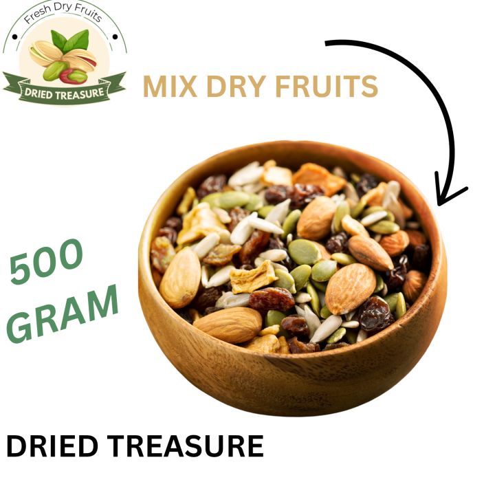 Pack of Mix Dry Fruits 500gm Special Quality | Daraz.pk