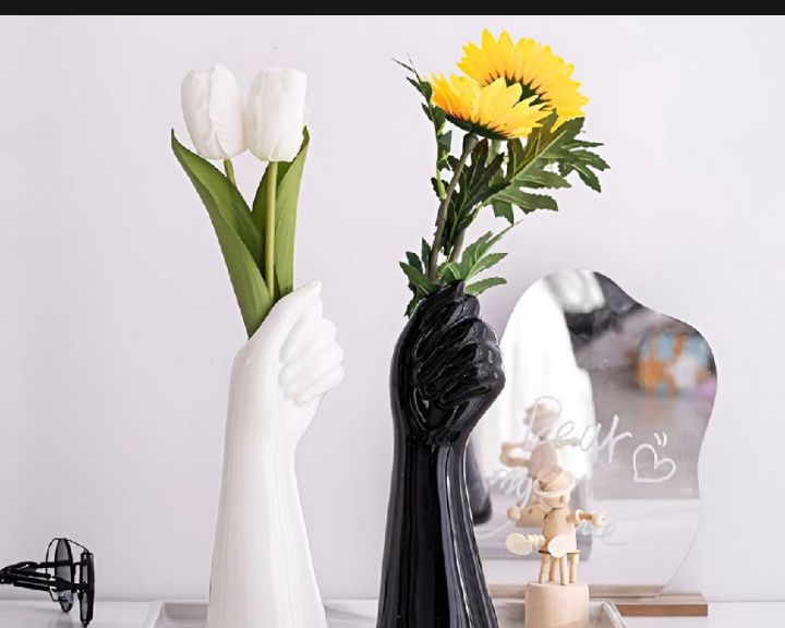 Hand vase, flower mini hand vase for home decoration, beautiful ...