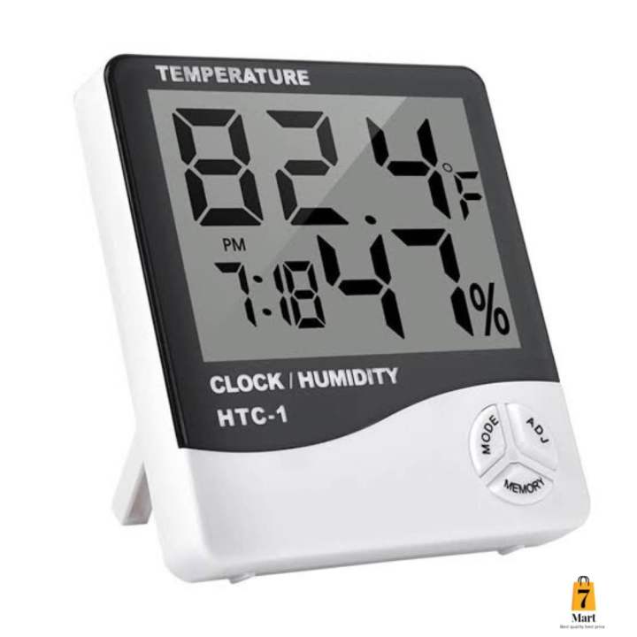 htc 2 digital LCD screen room temperature metre humidity meter for ...