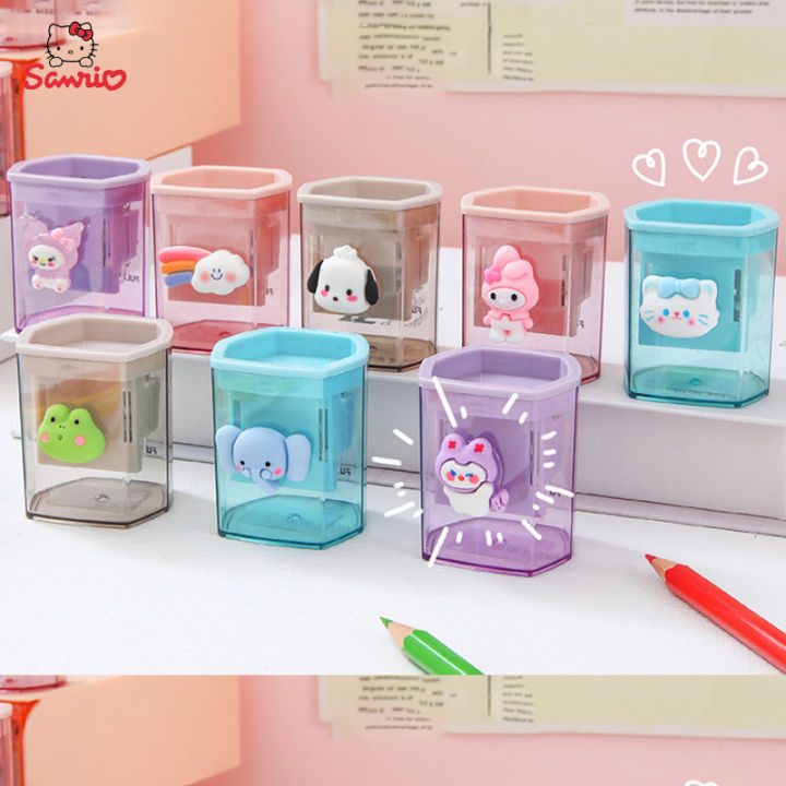 Sanrio Pencil Sharpener Hello Kitty Kuromi Portable Pencil Sharpener ...