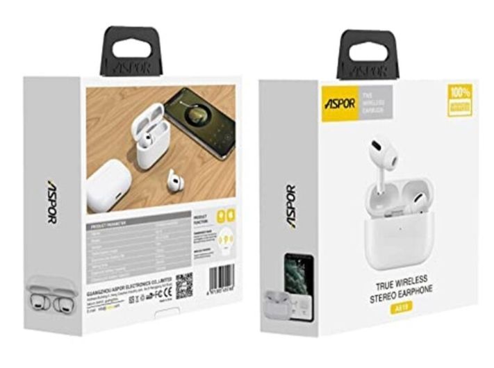 ASPOR A619 Aipods pro Hifi sound 5.0 BT wireless Chrging | Daraz.pk