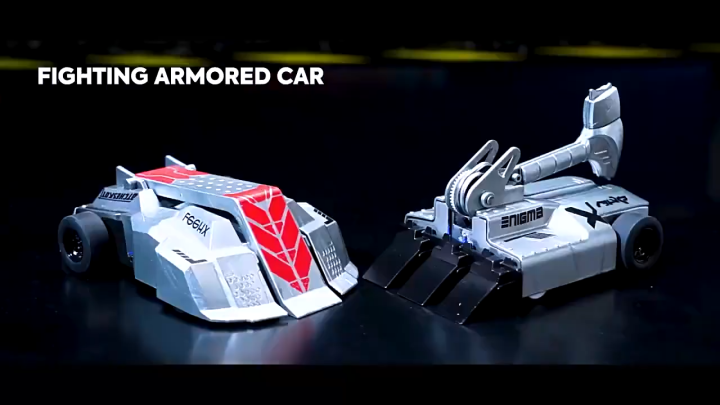 RC Armoured Battle Bots Multiplayer Magnetic Real Damage Toy Gift ...