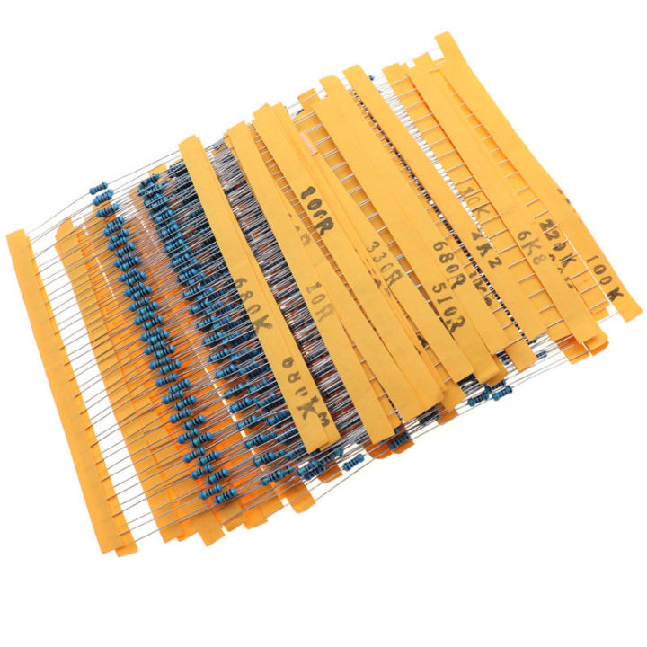 600pcs/set 30 Kinds 1/4W Resistance 1% Metal Film Resistor Pack ...