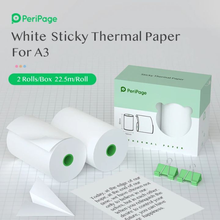 PeriPage A3 Official 80mm Thermal Printer Paper Label Sticker Color ...