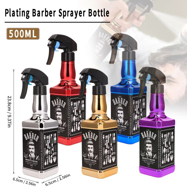 500ML Plating Barber Haircut Spray Bottle Empty Continuous Atomizer ...