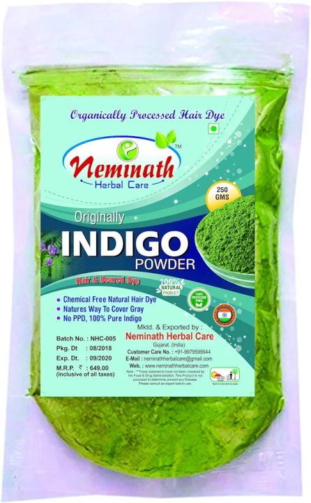 Indigo Powder For Hair & Beared | Herbal Neel Powder | 100% Pure ...
