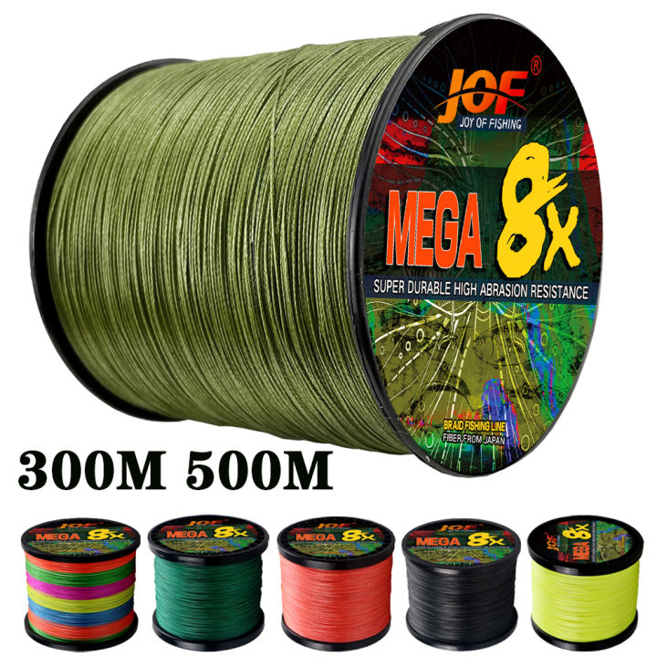 JOF Lure Braided Fishing Line 8 Strands 300M 500M Multifilament Fly PE ...