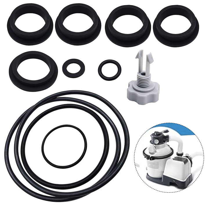 Air Release Valve O-Rings Seal Gasket Part Repair Set For Intex Sand ...