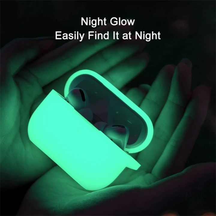 Night Light Luminous Silicone Soft Earphone Case for Apple Airpods 3 2 ...