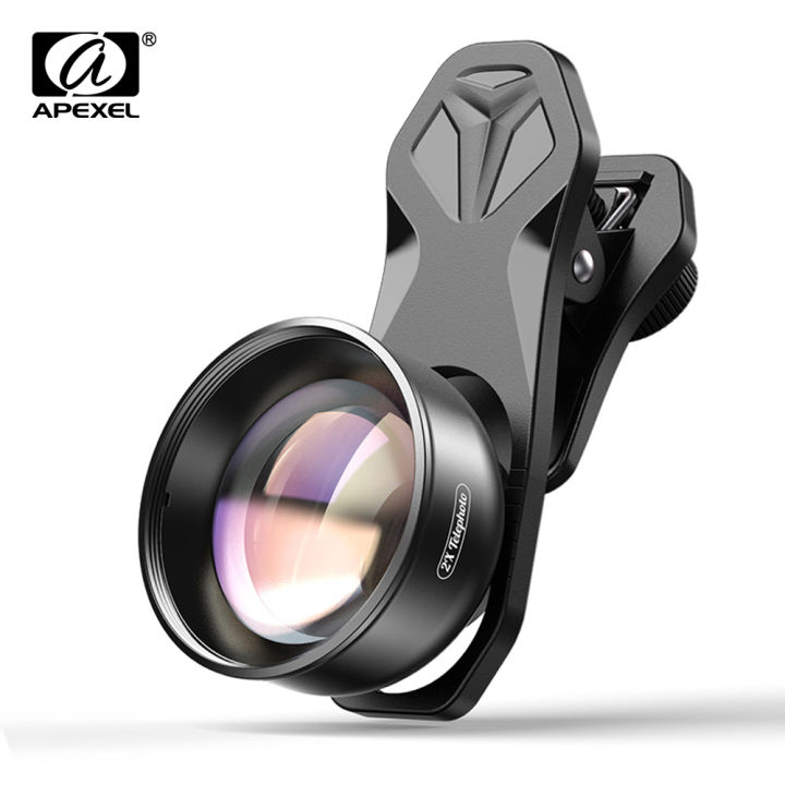 APEXEL 2X HD telescope lens professional portrait telephoto zoom +CPL ...
