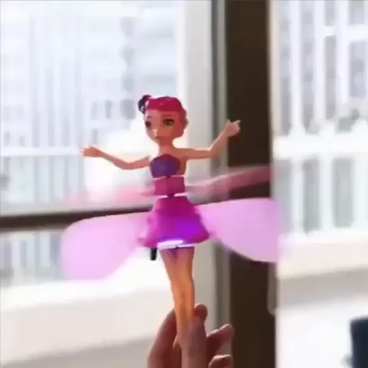 Rechargeable Flying Fairy Doll Toy with Box | Hand Sensor Flying Toy ...