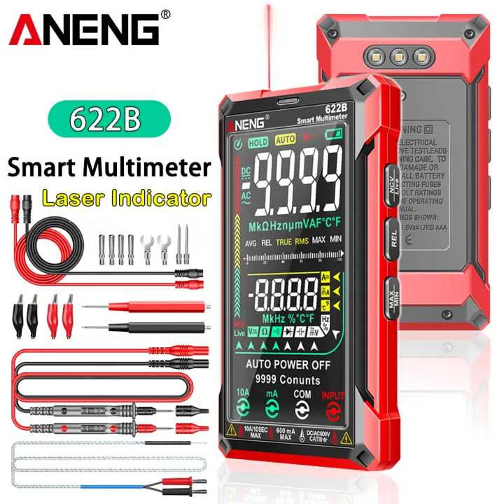 ANENG 622B Smart Digital Multimeter 9999 Counts Auto Range True RMS AC ...