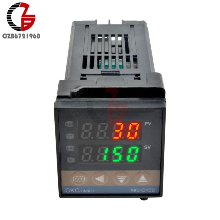Digital PID Temperature Controller REX-C100 REX C100 Thermostat SSR Relay Output 220V for ...