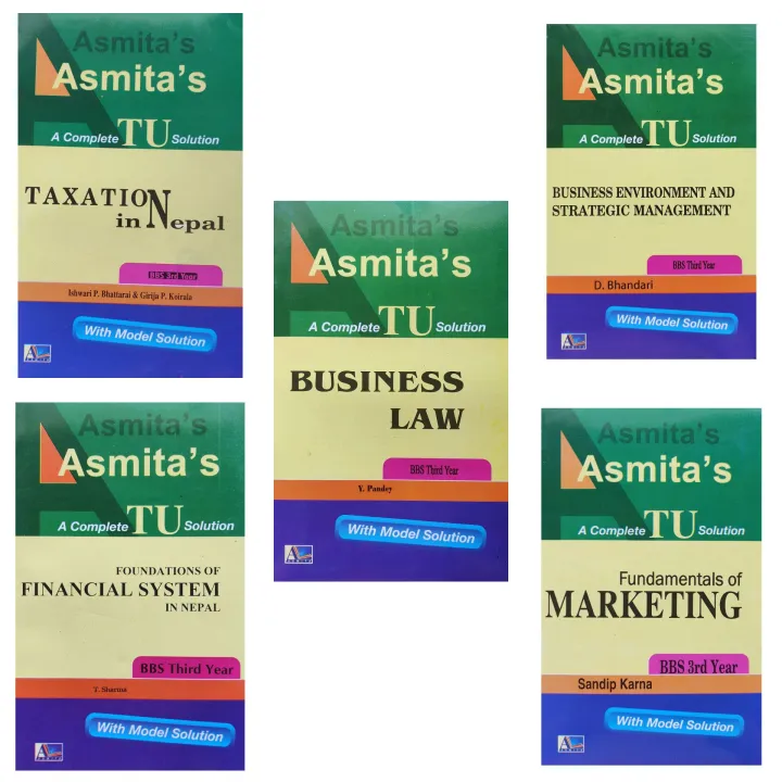 Asmita's A Complete TU Solution For BBS 3rd Year || English Medium || All Subjects || New ...