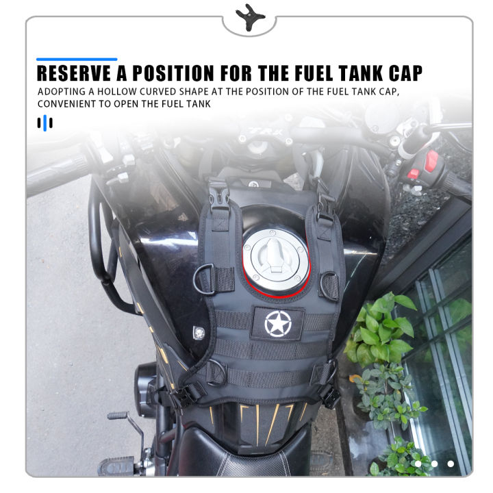 1x Motorcycle Fuel Tank Bag Base Vest Portable Motorbike Tank Bags ...