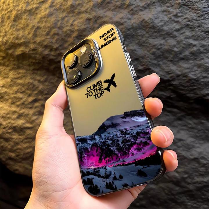 Mountain Peak Aircraft Phone Case for iPhone 15 16 Pro Max 14 Plus 13 ...