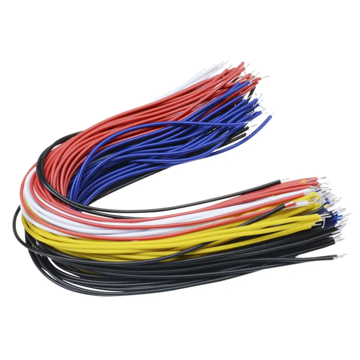 200Pcs Double Head PCB Solder Cable 20CM 26AWG Breadboard Fly Jumper ...